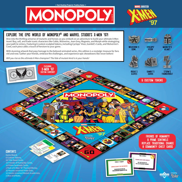 USAopoly - Monopoly - X-Men 97 Edition - Board Game (15990) LOW STOCK ...