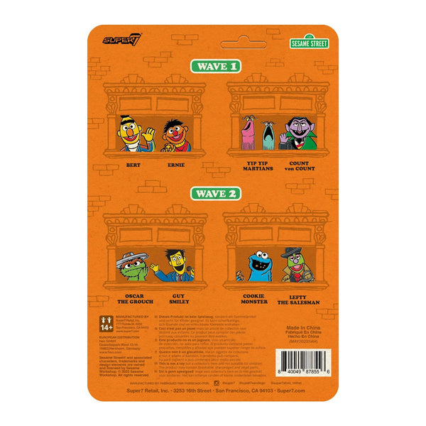 Super 7 ReAction Figures - Sesame Street - Wave 2 - Oscar The Grouch A ...