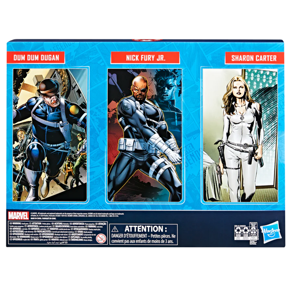 Marvel Legends - Captain America - Dum Dum Dugan, Nick Fury Jr & Sharo ...
