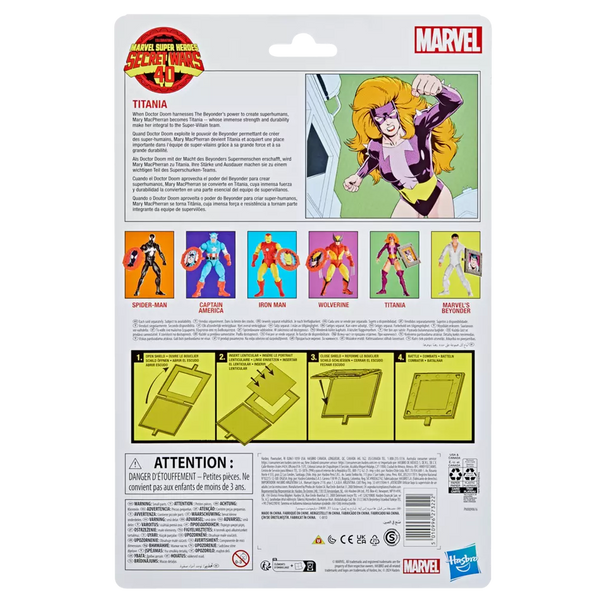 Marvel Legends Series - Secret Wars Titania Retro Action Figure (G0784 ...