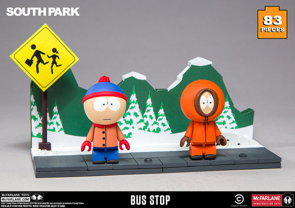 McFarlane Toys - South Park - Stan & Kenny & Bus Stop Building Toy (12 ...