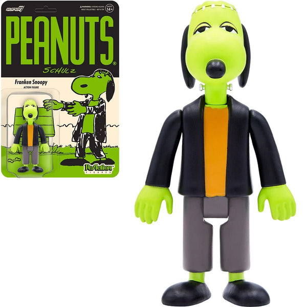 Super7 ReAction Figures - Peanuts - Franken Snoopy Action Figure (8171 ...