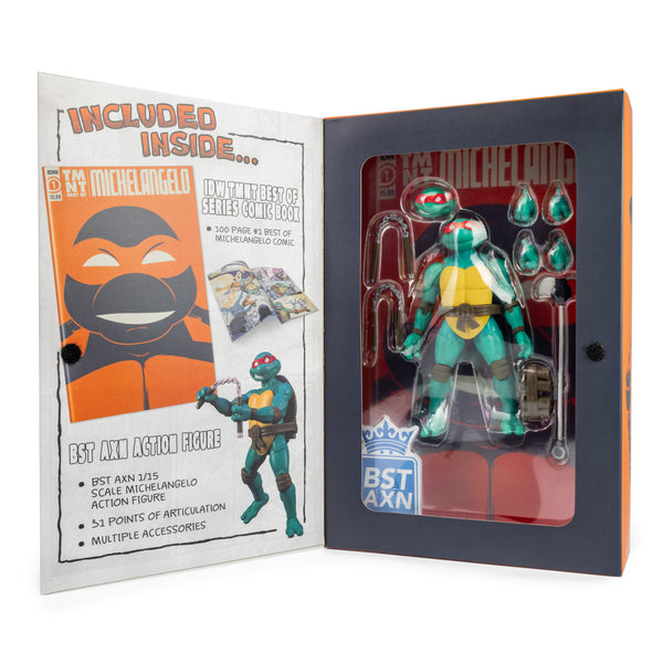 BST AXN - The Best of Michelangelo IDW Comic Book & Action Figure (355 ...